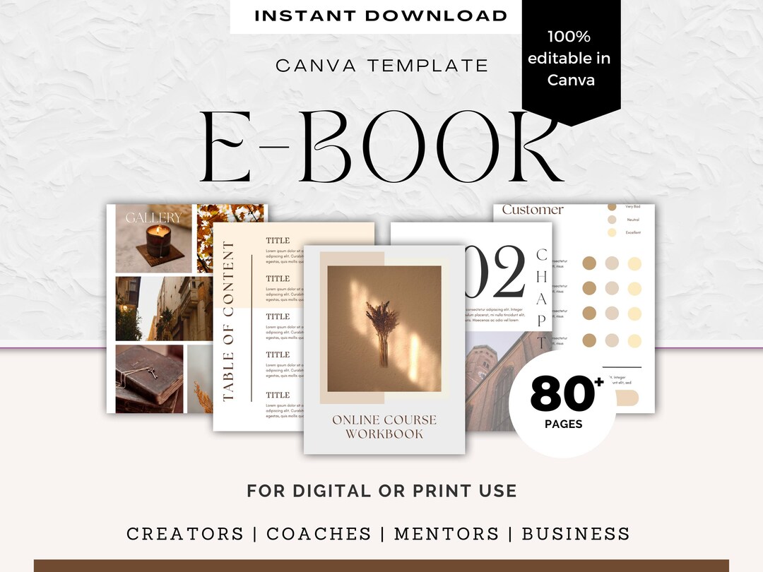 Canva E-book Template, Canva Workbook Template, Coaching Course Template, Lead Magnet Template ...
