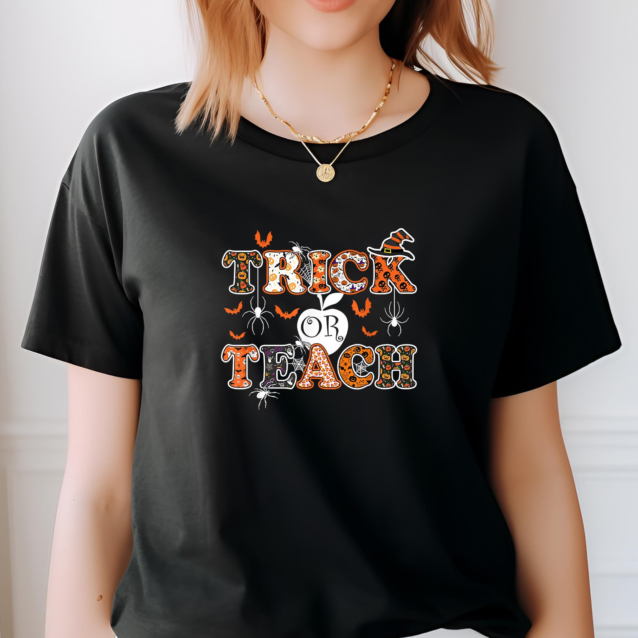 Trick or Teach Halloween Png, Trick or Teach Halloween Files for Cricut ...