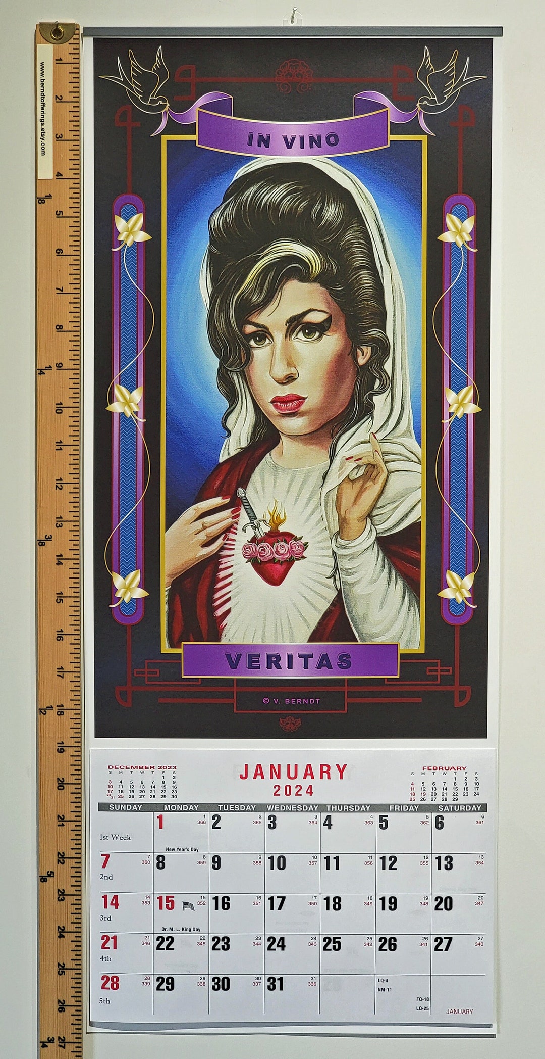 St Winehouse Calendar 2024 - Etsy