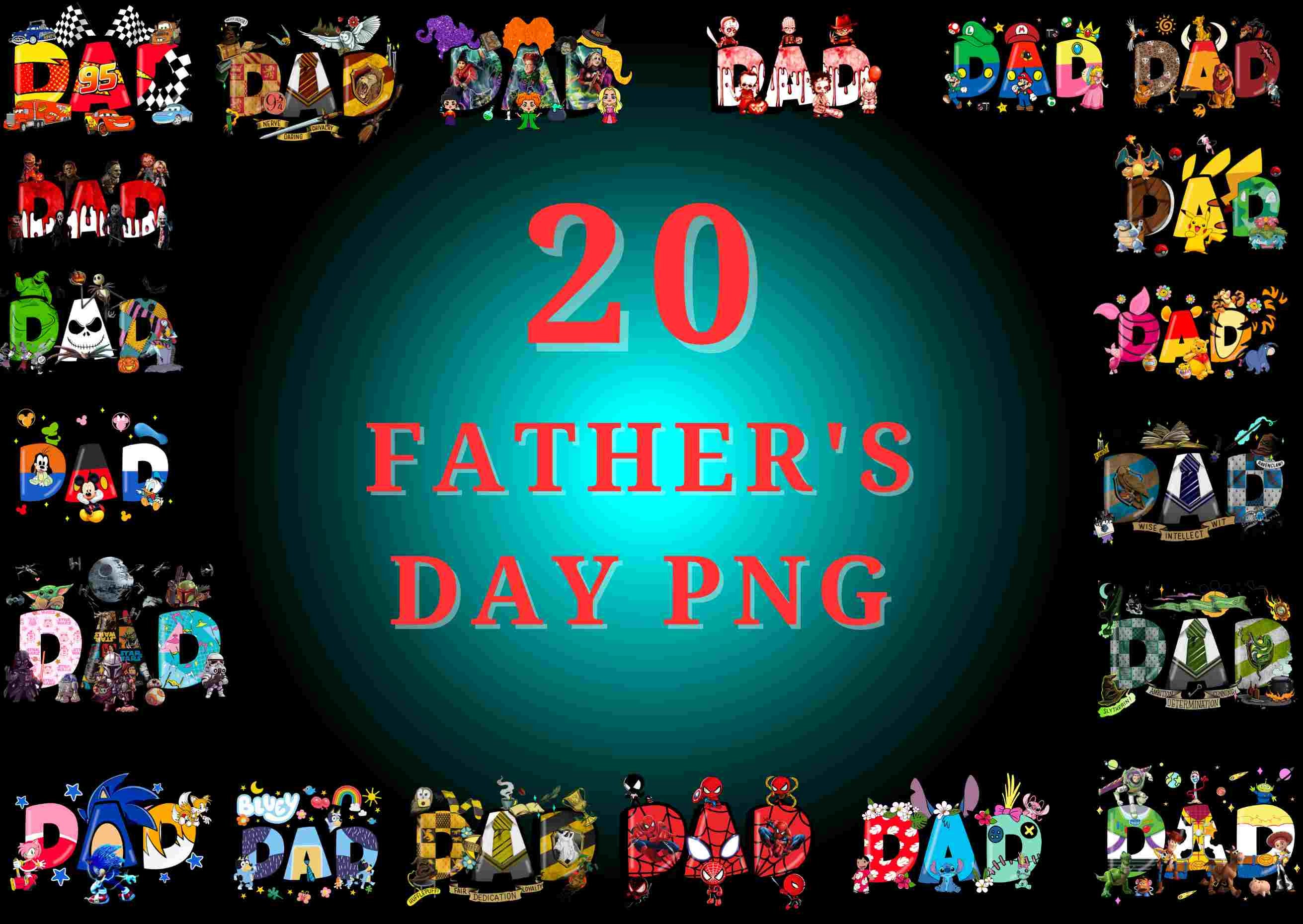 20 Cartoon Dad PNG Bundle, Characters Letters Png,doodle Story Png ...