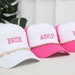 Custom Honeymoon Caps Personalized Bride & Groom Trucker Hats Wedding ...