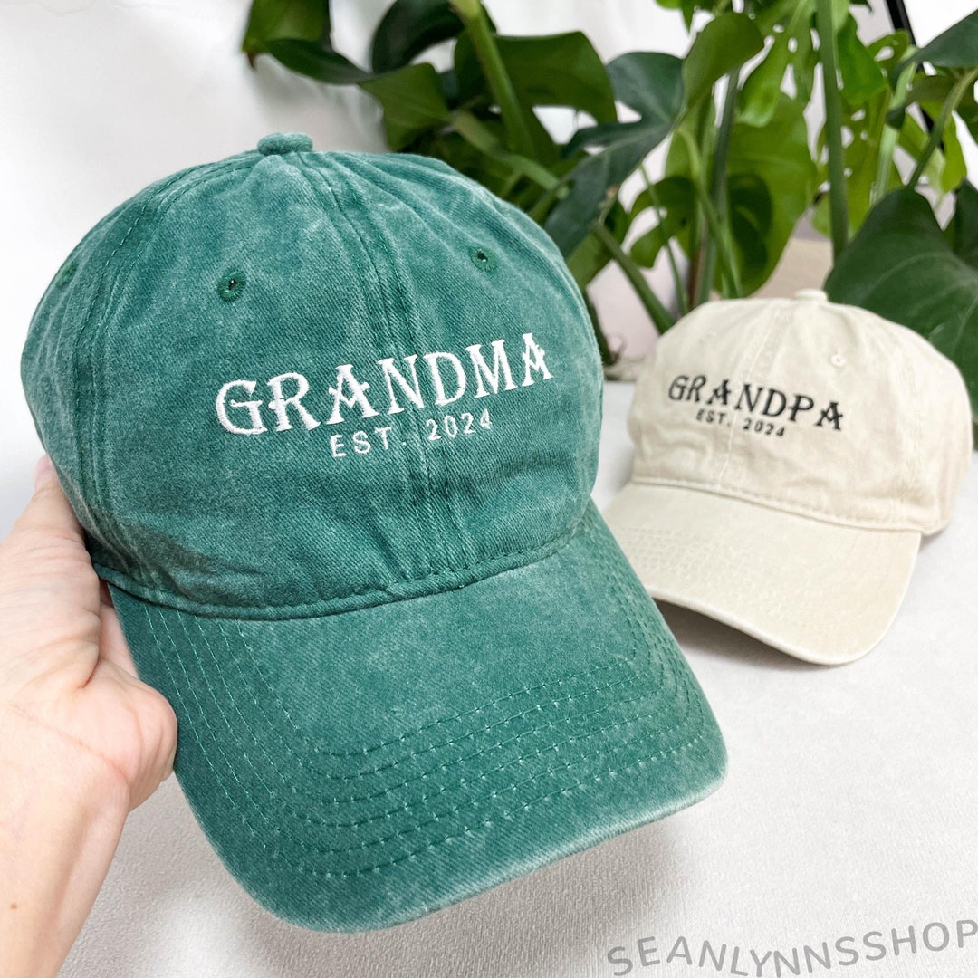 Embroidered Grandma Hat | Custom Grandpa Hat | Personalized Gifts for ...