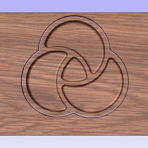 Tri-circle Serving Tray - Digital Download Vector Files (svg, Dxf, Ai ...