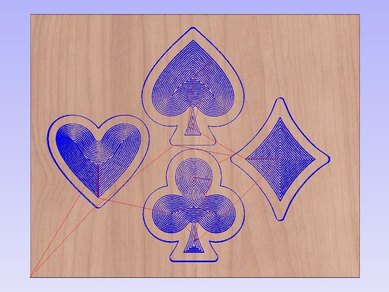 Playing Card Suits Serving Trays - Digital Download Vector Files (svg ...