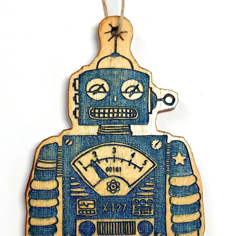 Wild Robot Tree Ornament Etsy
