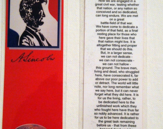 Abraham Lincoln, President Bookmark - Etsy