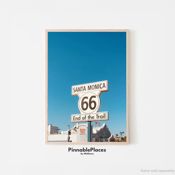 Santa Monica Poster - Etsy