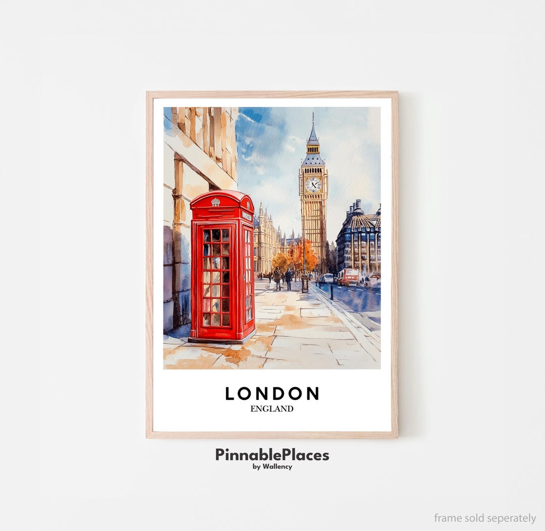 London Poster, London Print, Big Ben Art Print, Big Ben Poster, London ...