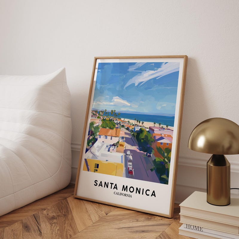 Santa Monica Poster - Etsy