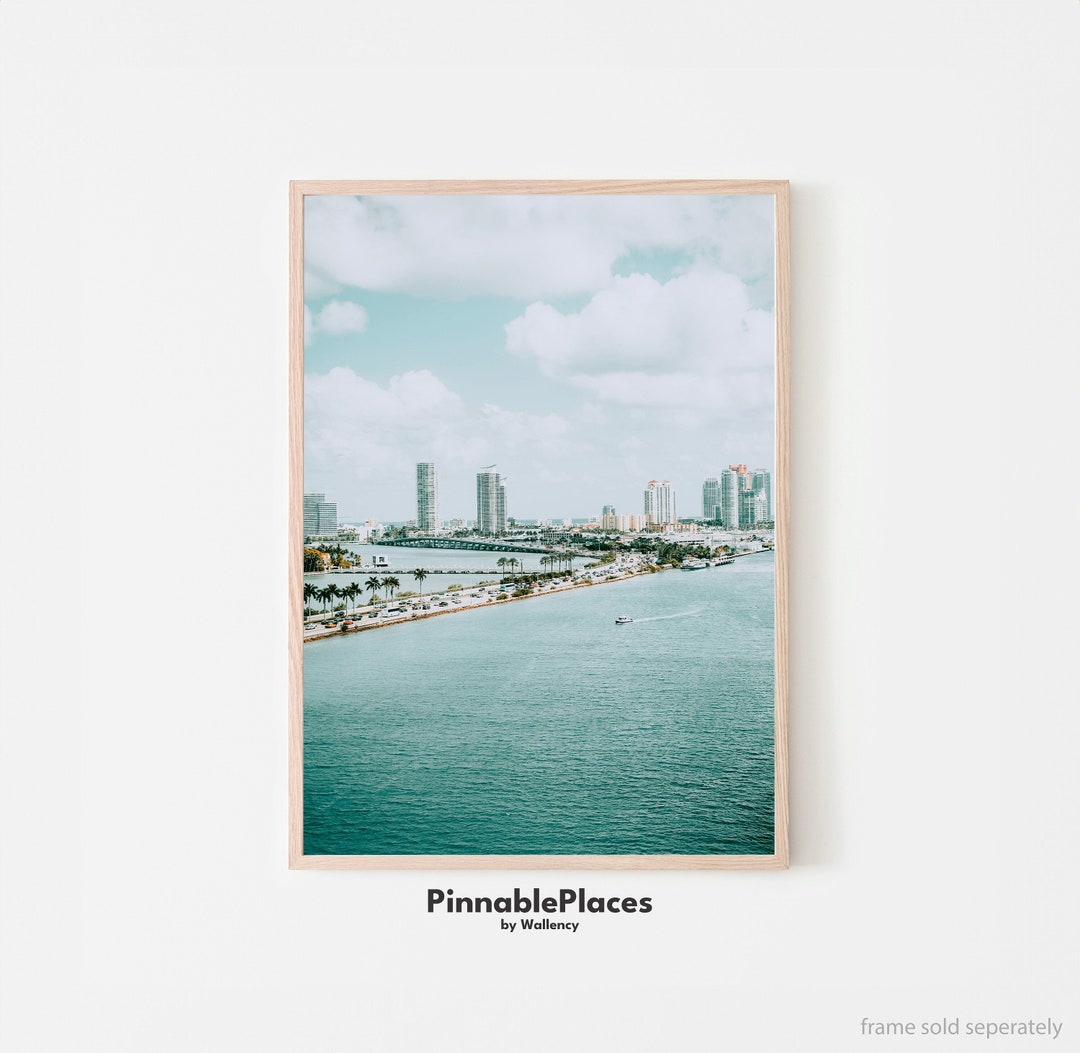 Miami Poster, Miami Photo, Miami Print, Miami Beach Print, Miami South ...