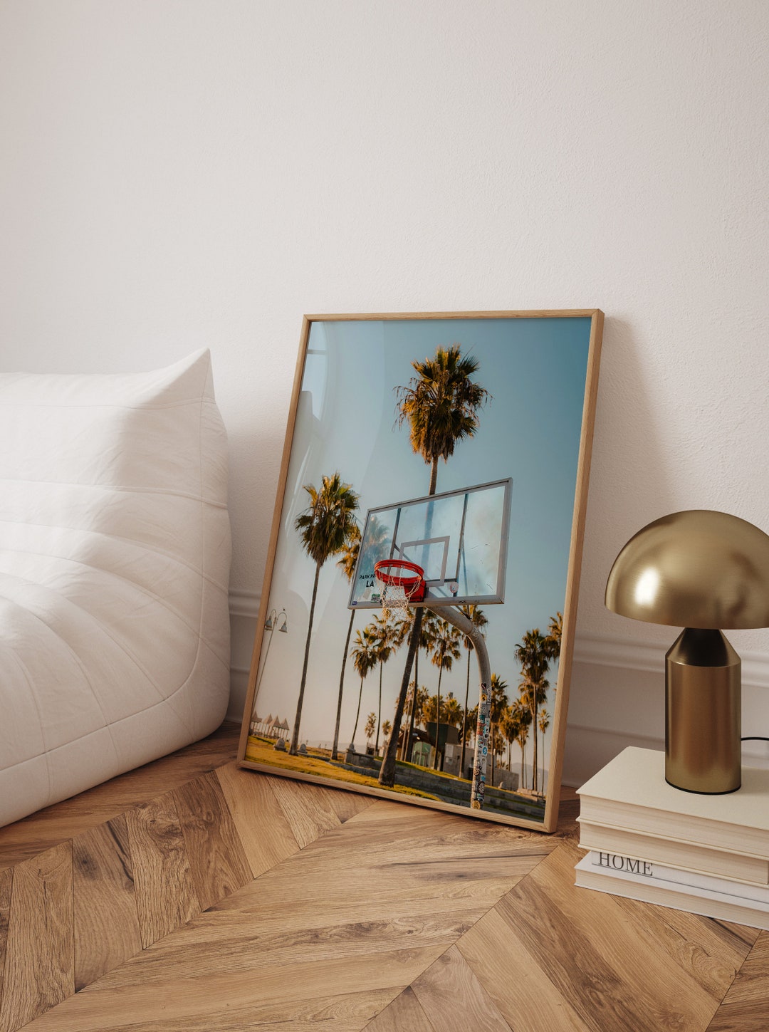 Venice Beach Basketball Court Print: California Travel Poster - Etsy