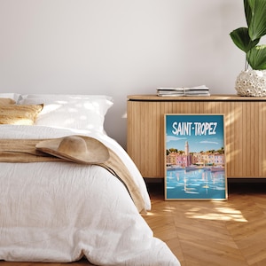 Saint-tropez Poster, Saint-tropez Print, St Tropez Painting, French Riviera, France Art Print ...