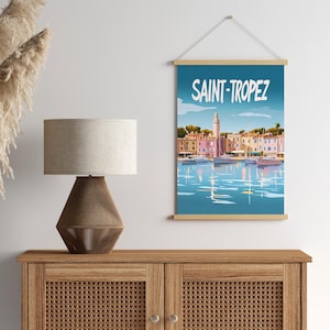 Saint-tropez Poster, Saint-tropez Print, St Tropez Painting, French Riviera, France Art Print ...