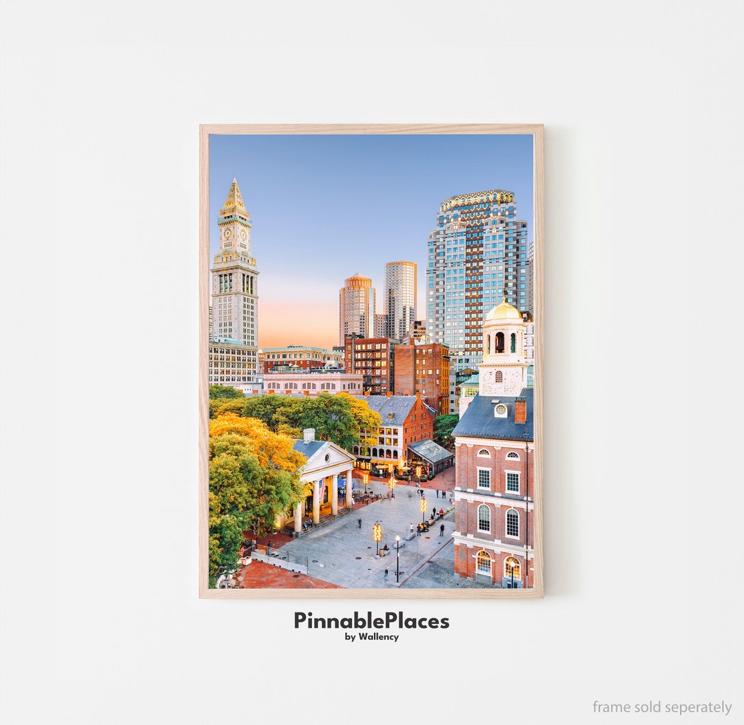 Boston Poster, Boston Photography, Boston Wall Art, Boston City Travel ...