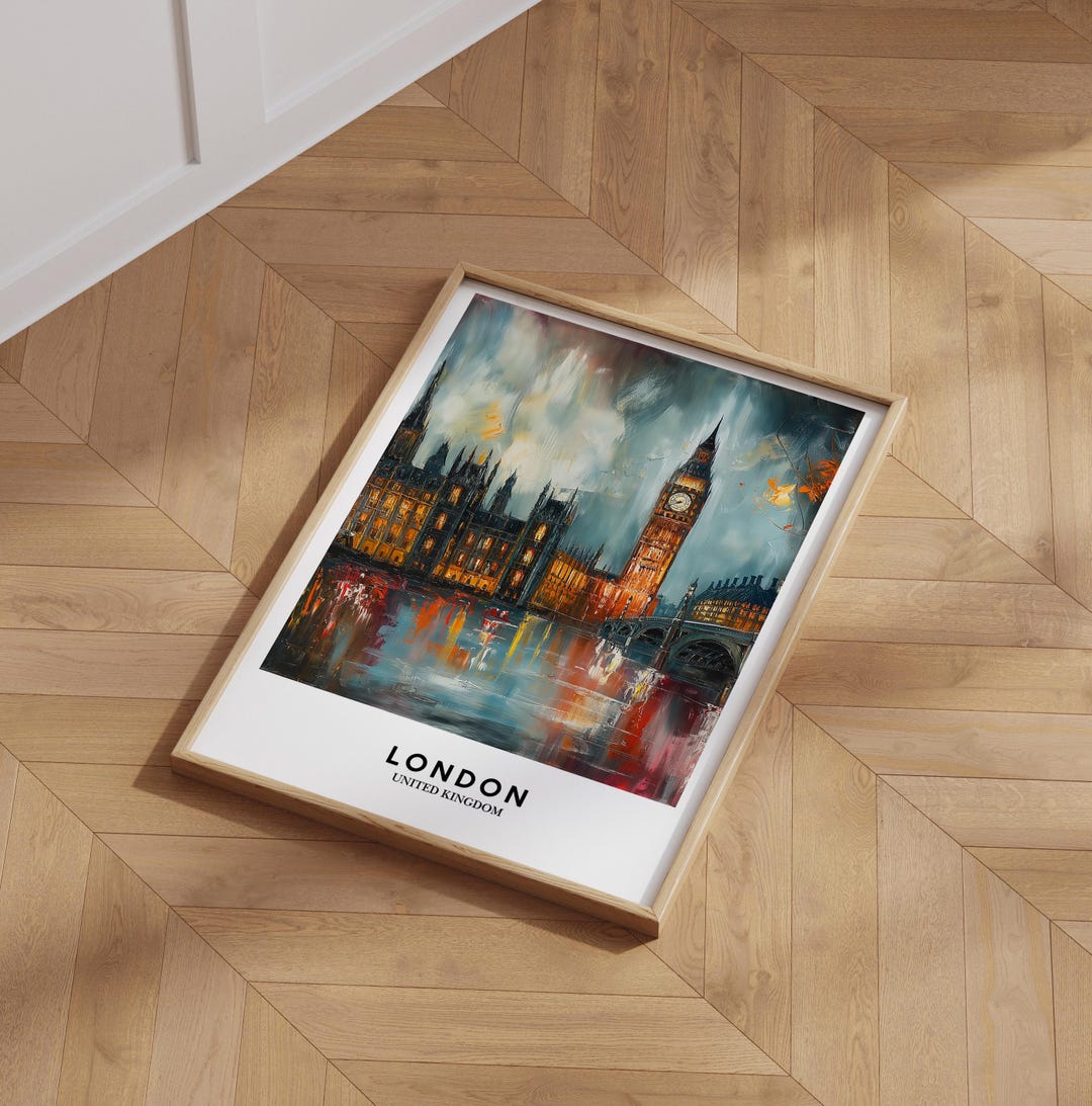 Big Ben Oil Painting Print: London Clock Tower Wall Art - Etsy