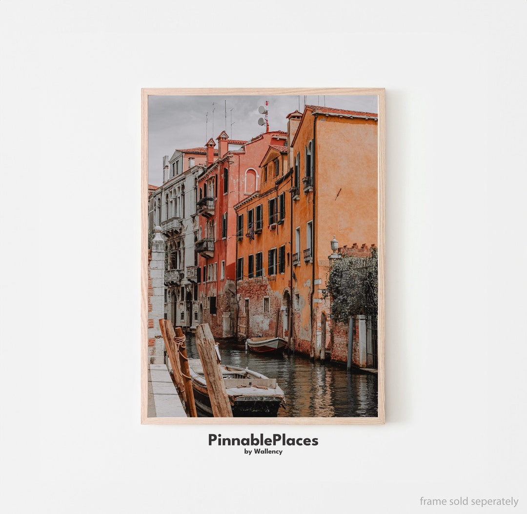 Venice Canal Poster, Venice Italy Print, Italy City Poster, Italy ...