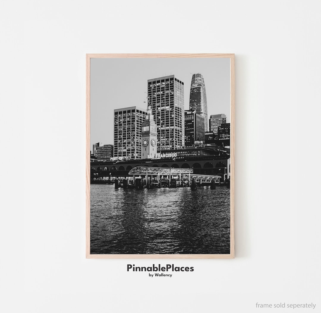 San Francisco Ferry Building Poster, Ferry Building Art Print ...