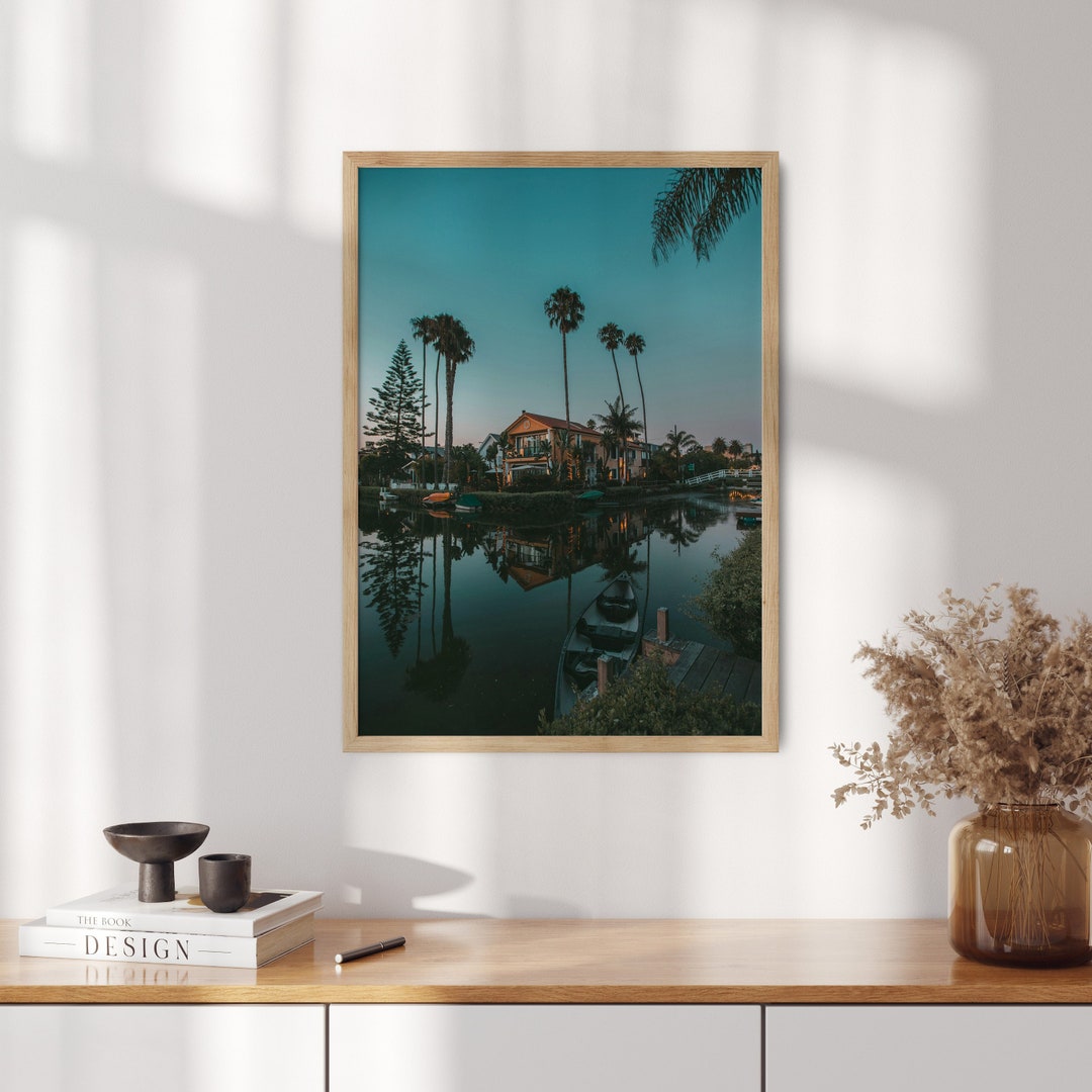 Venice Beach Poster, Venice Beach Canals Poster, Venice Canals Print ...
