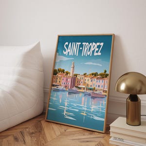 Saint-tropez Poster, Saint-tropez Print, St Tropez Painting, French Riviera, France Art Print ...