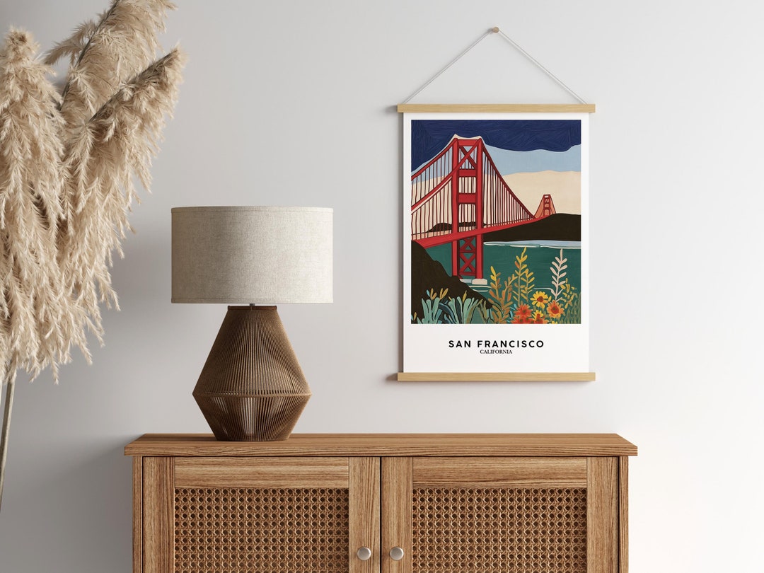 Golden Gate Bridge Poster, Golden Gate Bridge Print, San Francisco Bay ...