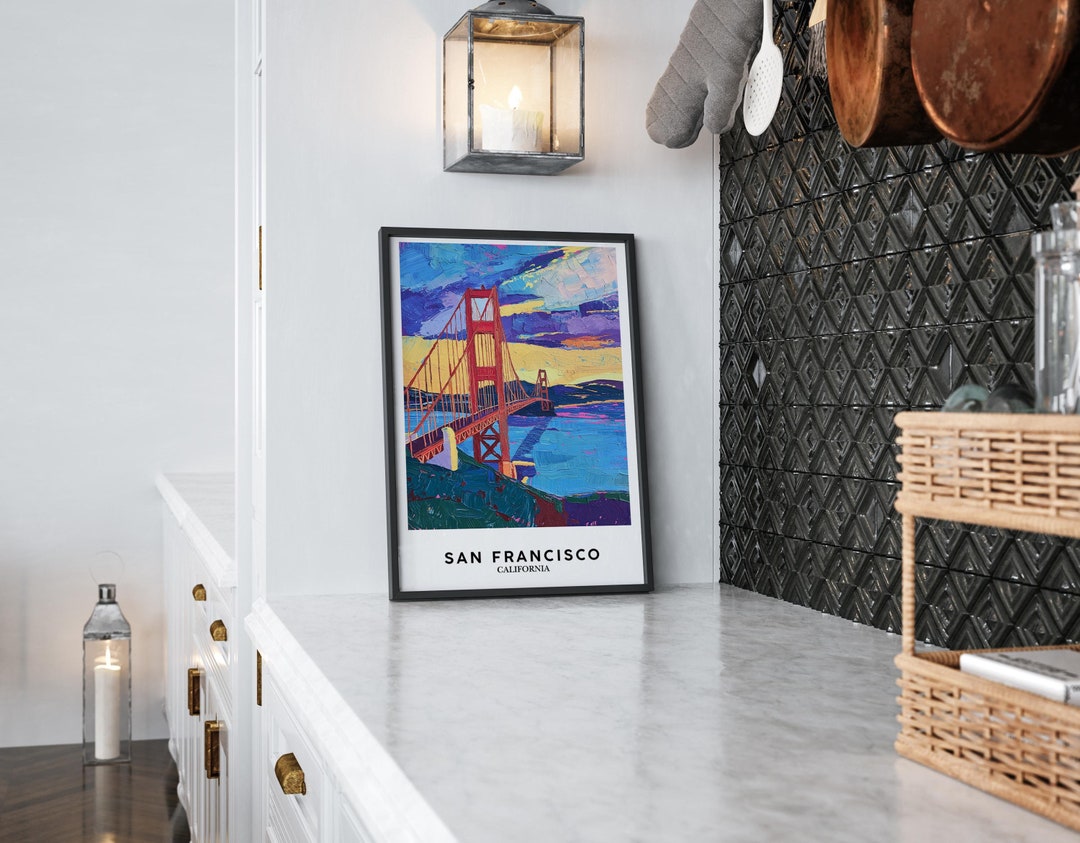 Golden Gate Bridge Poster, Golden Gate Bridge Print, San Francisco Bay ...