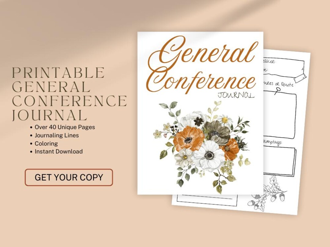 October 2024 General Conference Journal - Etsy