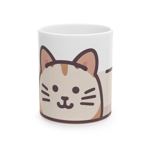 Goofy Cat Coffee Mug - Etsy