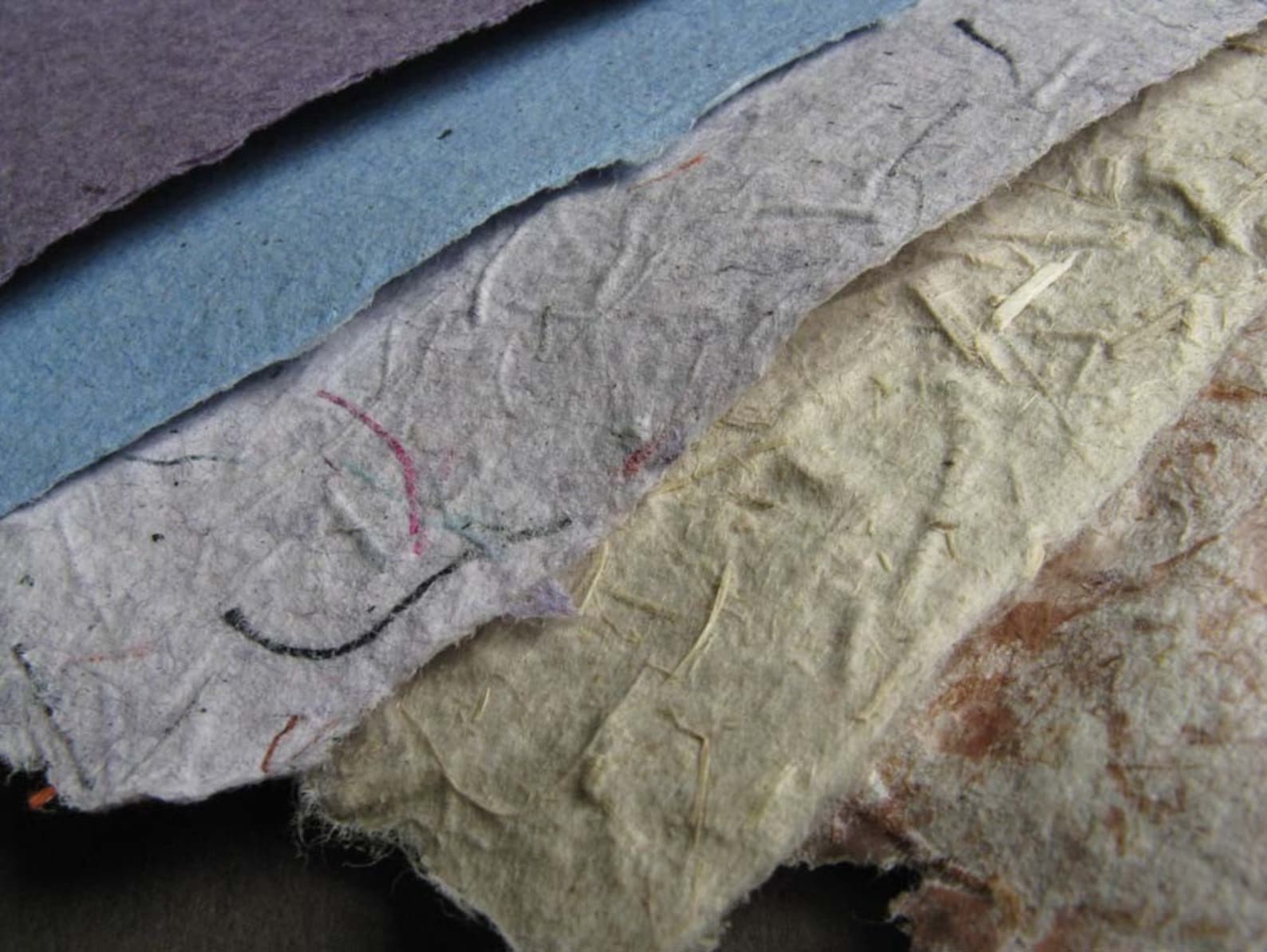 Handmade Paper, Recycled Fibers 8.5 X 11 Inches, Environmentally ...