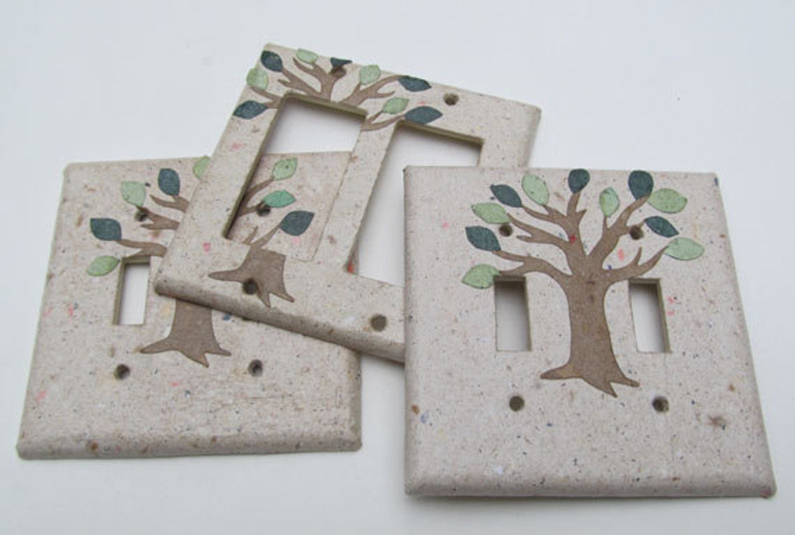 Decorative Cloud Light Switch Plates-recycled Handmade Paper - Etsy