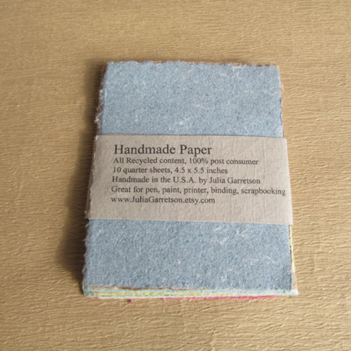 Handmade Paper From Recycled Materials Small Packet Free - Etsy