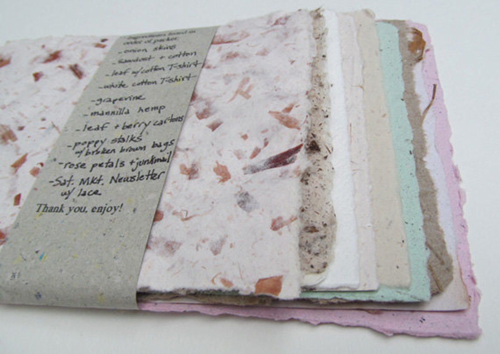 Upcycled Handmade Paper From Recycled Materials. Eco - Etsy