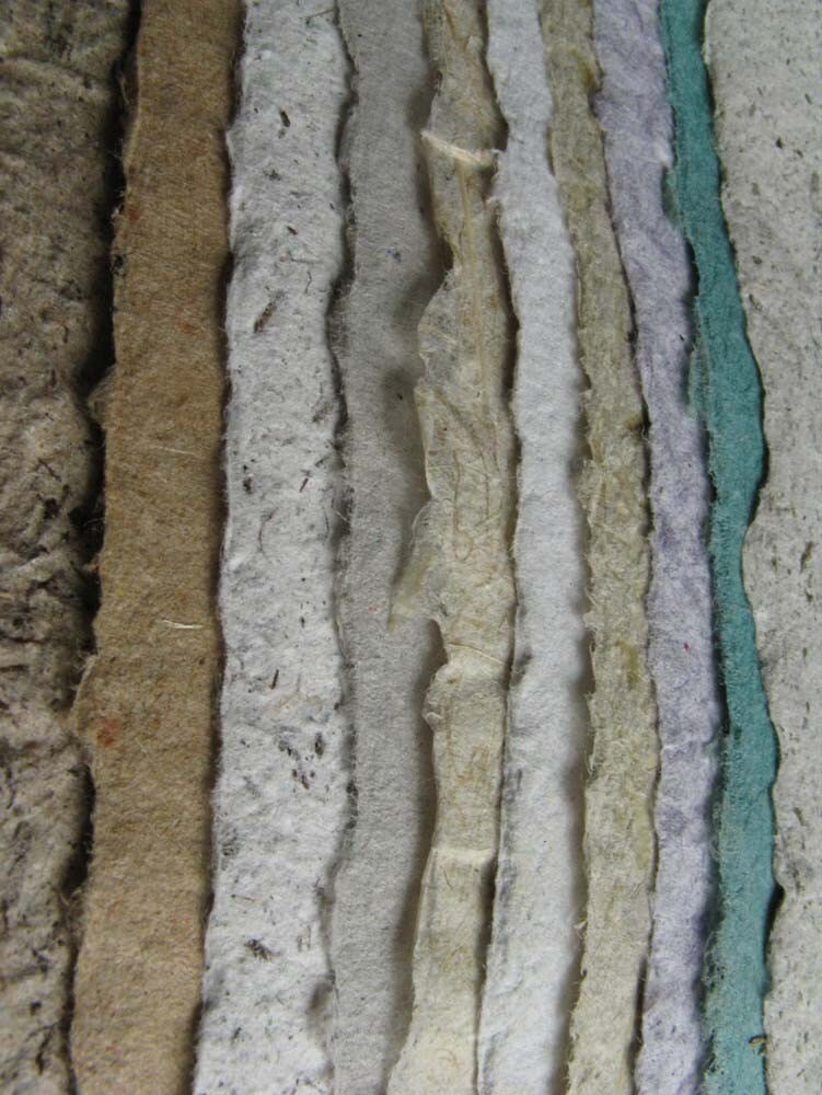 Handmade Paper, Recycled Fibers 8.5 X 11 Inches, Environmentally ...