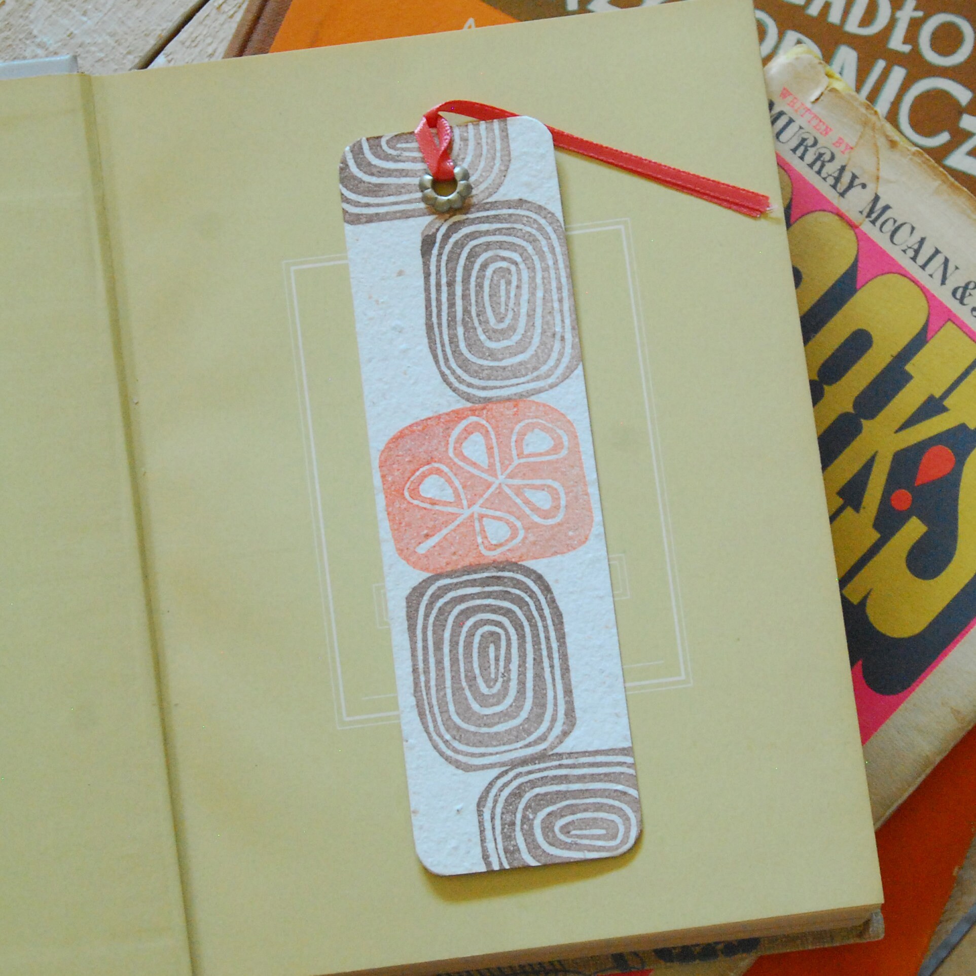 Hand Printed Bookmark Trio - Etsy