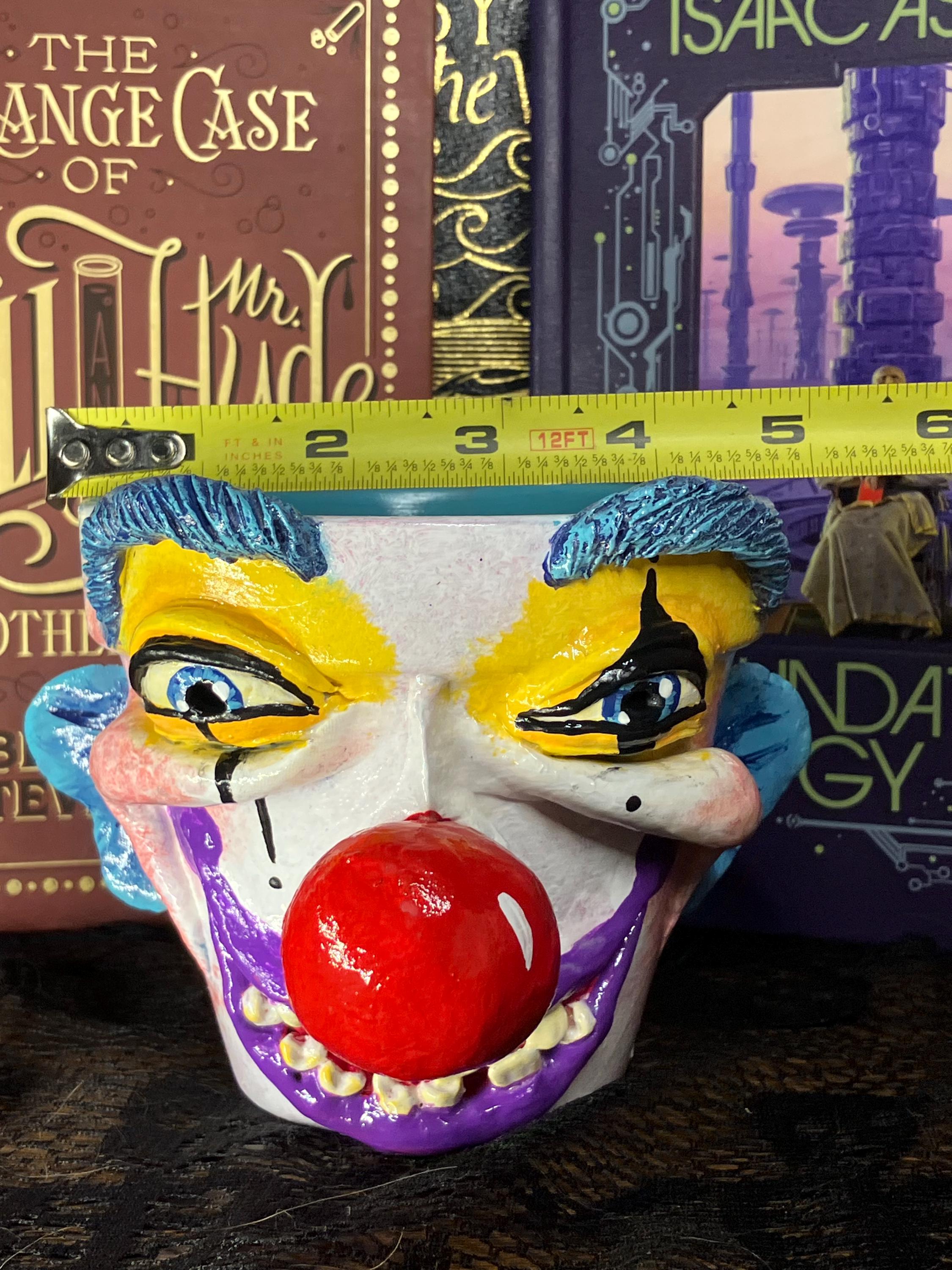 Gnarly Toothed Smiling Clown Hand Sculpted Clay Planter Pot for Indoor ...