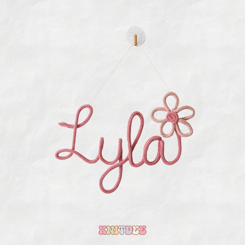 Knitted Wire Word Art - Etsy