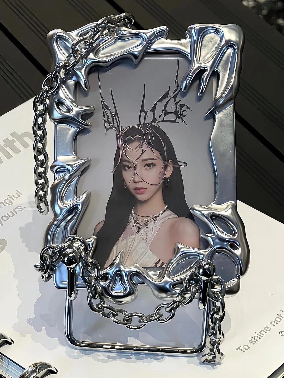 Kpop Aespa Photocards Card Holder With a Round Keychain XG Original ...