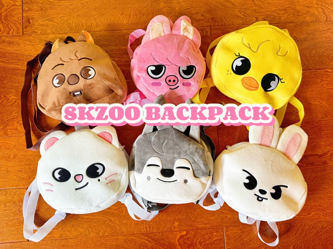 Stray Kids Skzoo Plush Backpack | Kpop Fanmade Accessories Gift Merch ...
