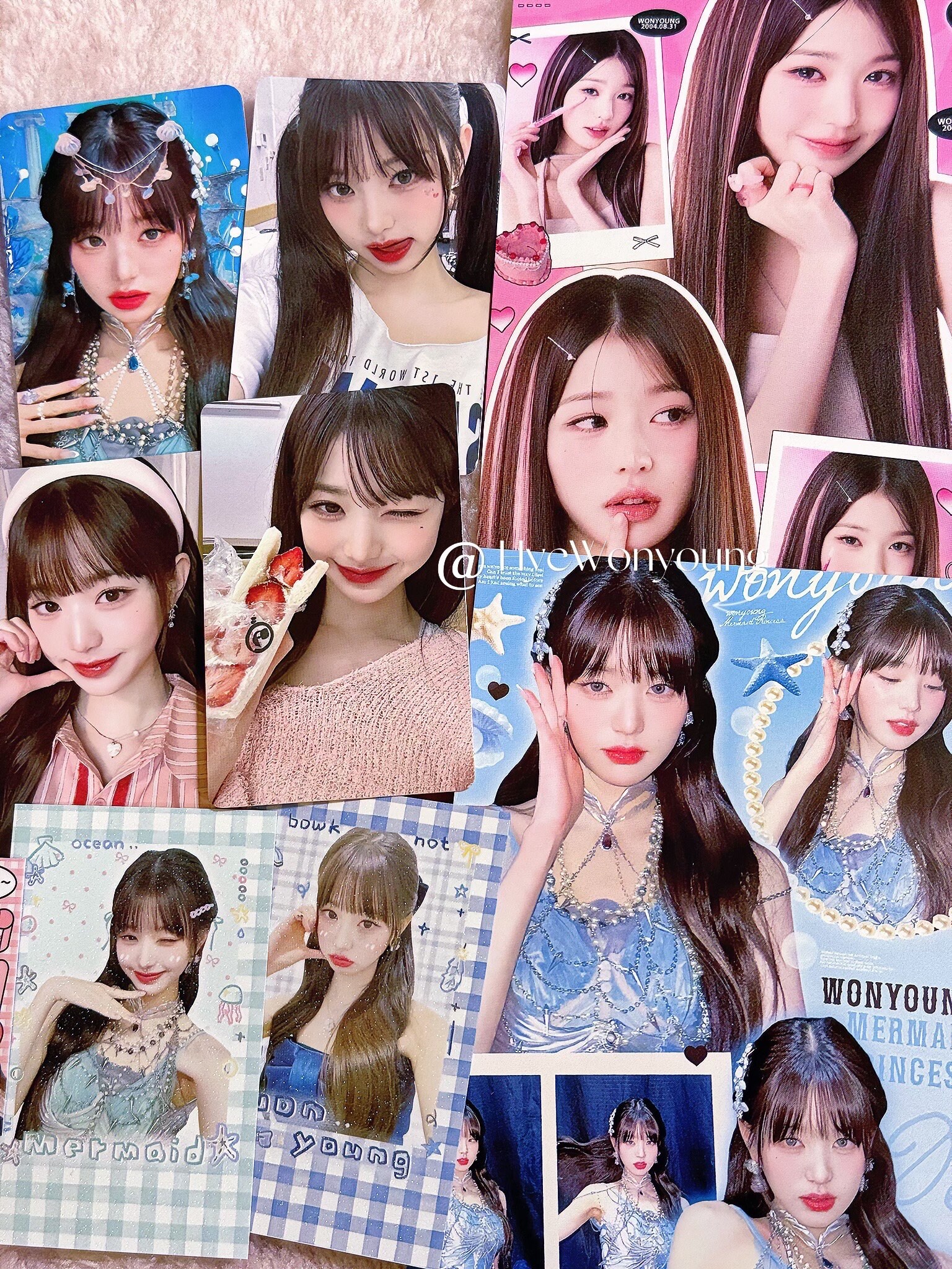 IVE Wonyoung Bias Pack Photocard Set kpop Lomos Postcards Bookmarks Merch Gift - Etsy