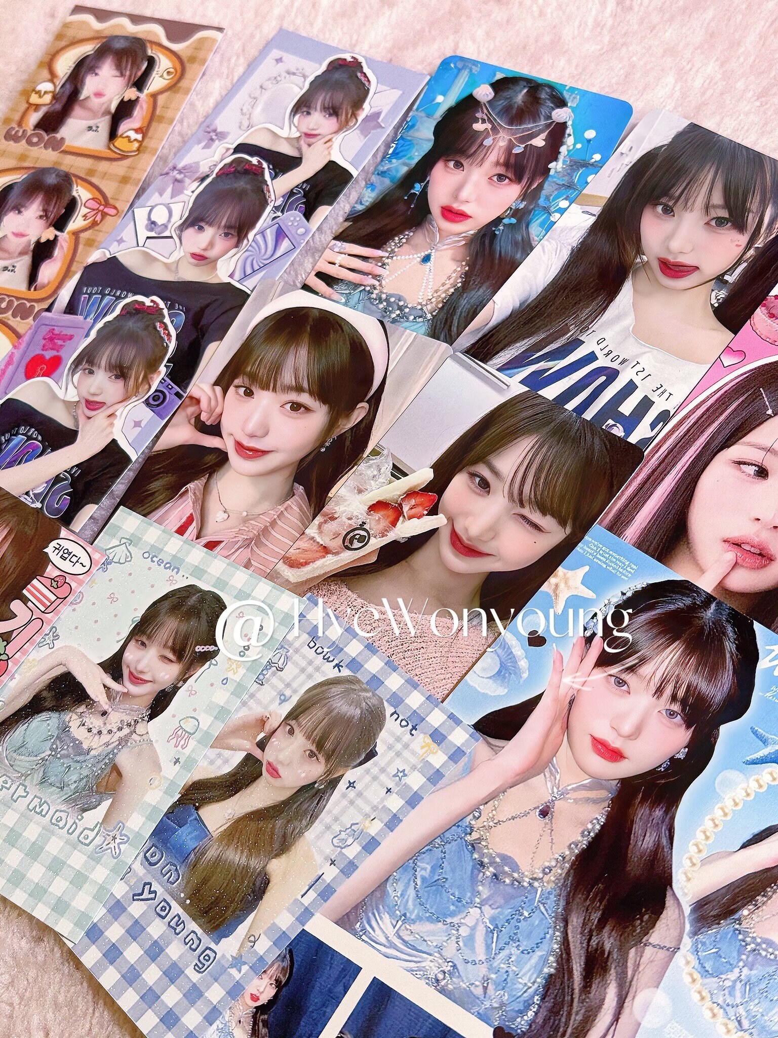 IVE Wonyoung Bias Pack Photocard Set kpop Lomos Postcards Bookmarks Merch Gift - Etsy
