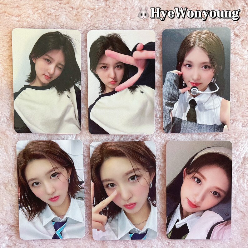 IVE Gaeul Photocard Set black Hair Ver. - Etsy