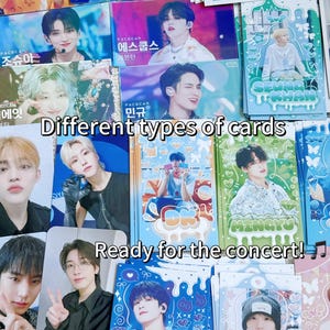 Seventeen Concert Freebies Cards Pack US Tour Carat Gift Cards Fanmade ...