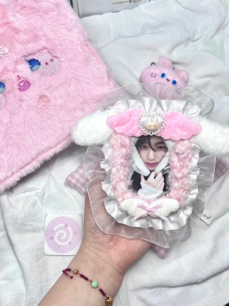 Decorated Lace Top Loader Photocards Holder K-pop Anime Card Collection ...