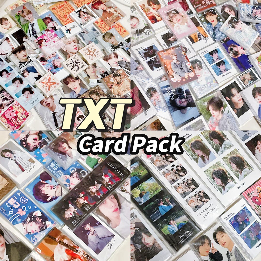 TXT Cards Pack Fanmade Photocards Lomos Polaroid Cards Photostrips ...