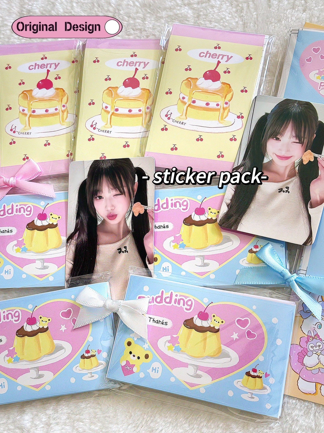 Sticker Pack Pudding Original Design Sealing Stickers Packing Materials ...