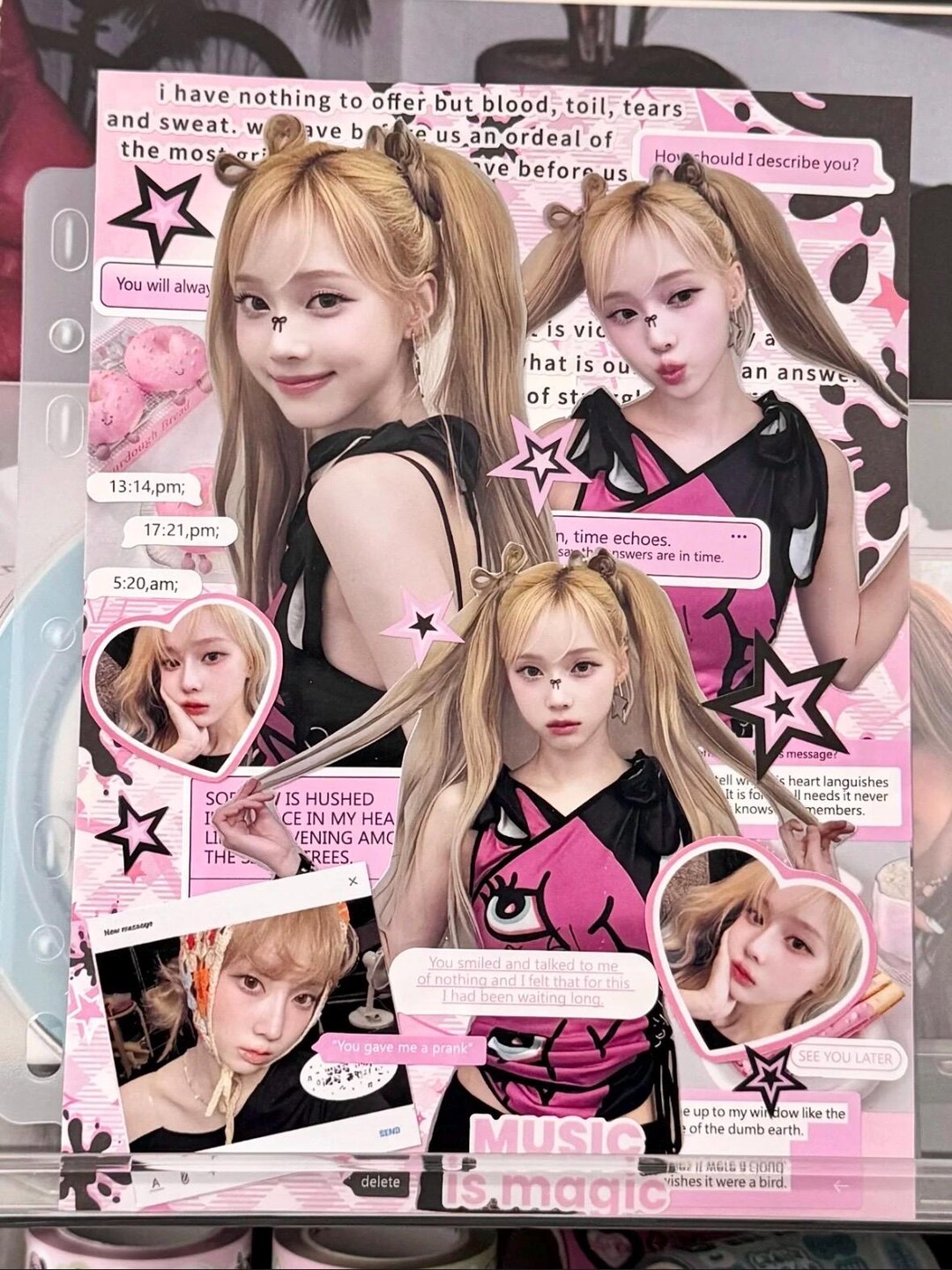 Aespa Winter Photocards Binder Cover Acrylic Handmade A5 Supernova K ...