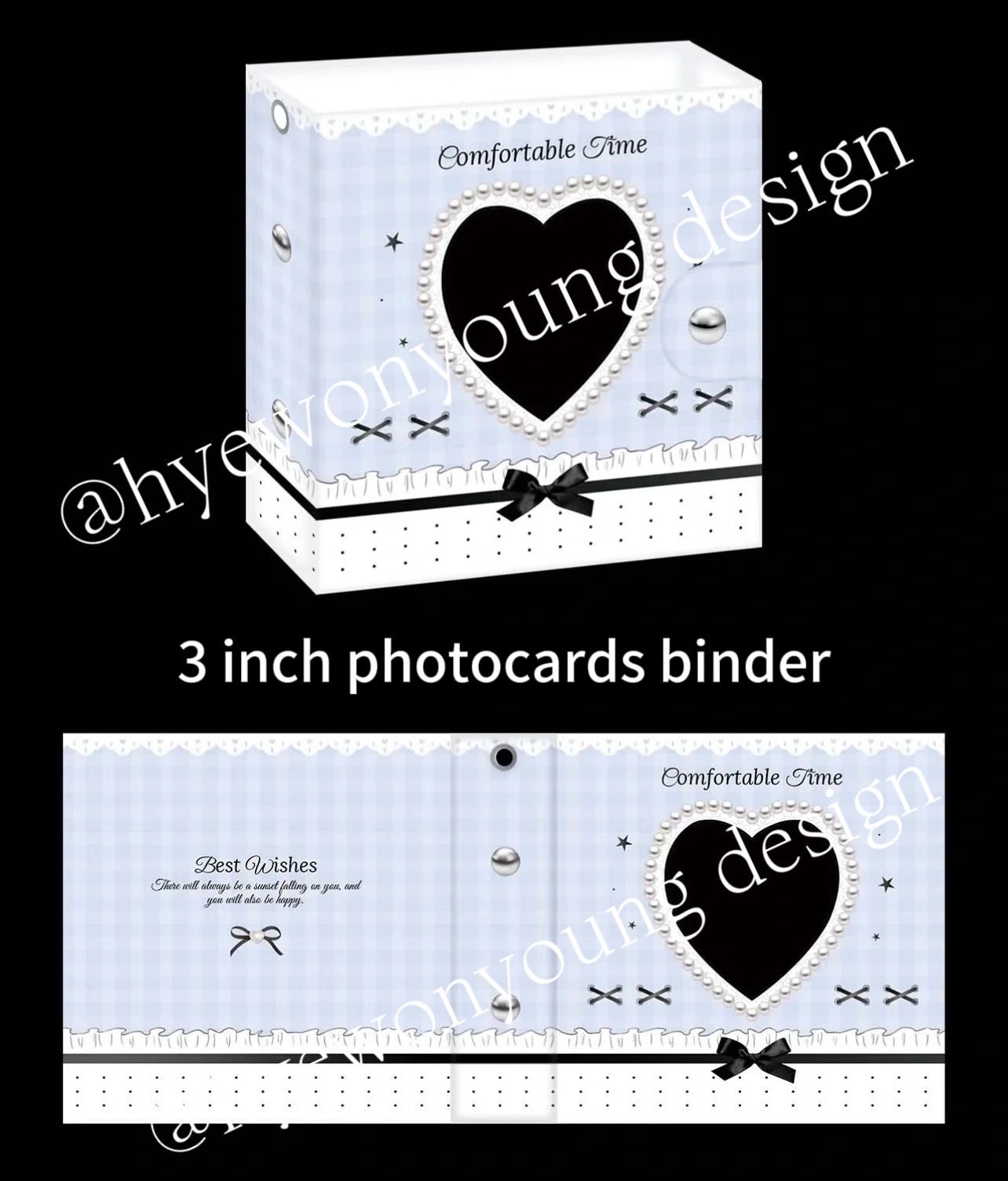 Mini K-pop Photocards Binder Album Original Design Card Collection Book ...