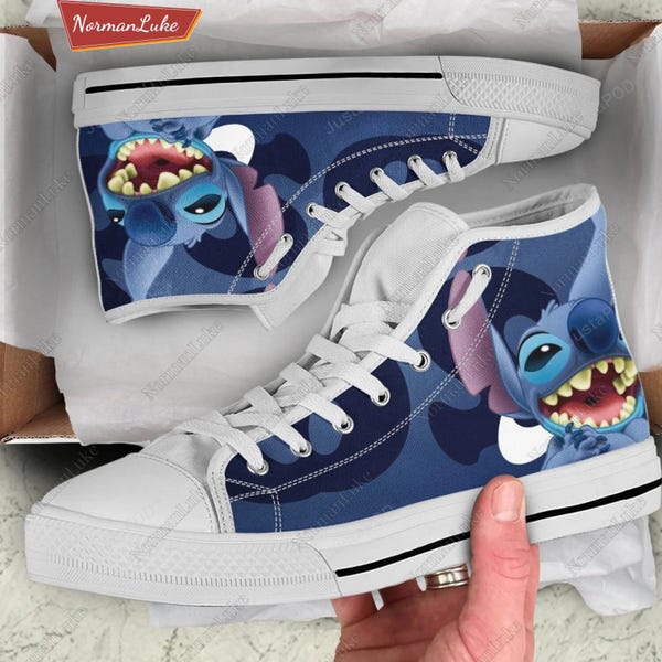 Lilo Stitch Converse - Etsy UK