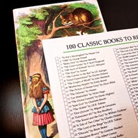Illustrated Books to Read List Page, Printable PDF, A4/A5/ Us Letter ...