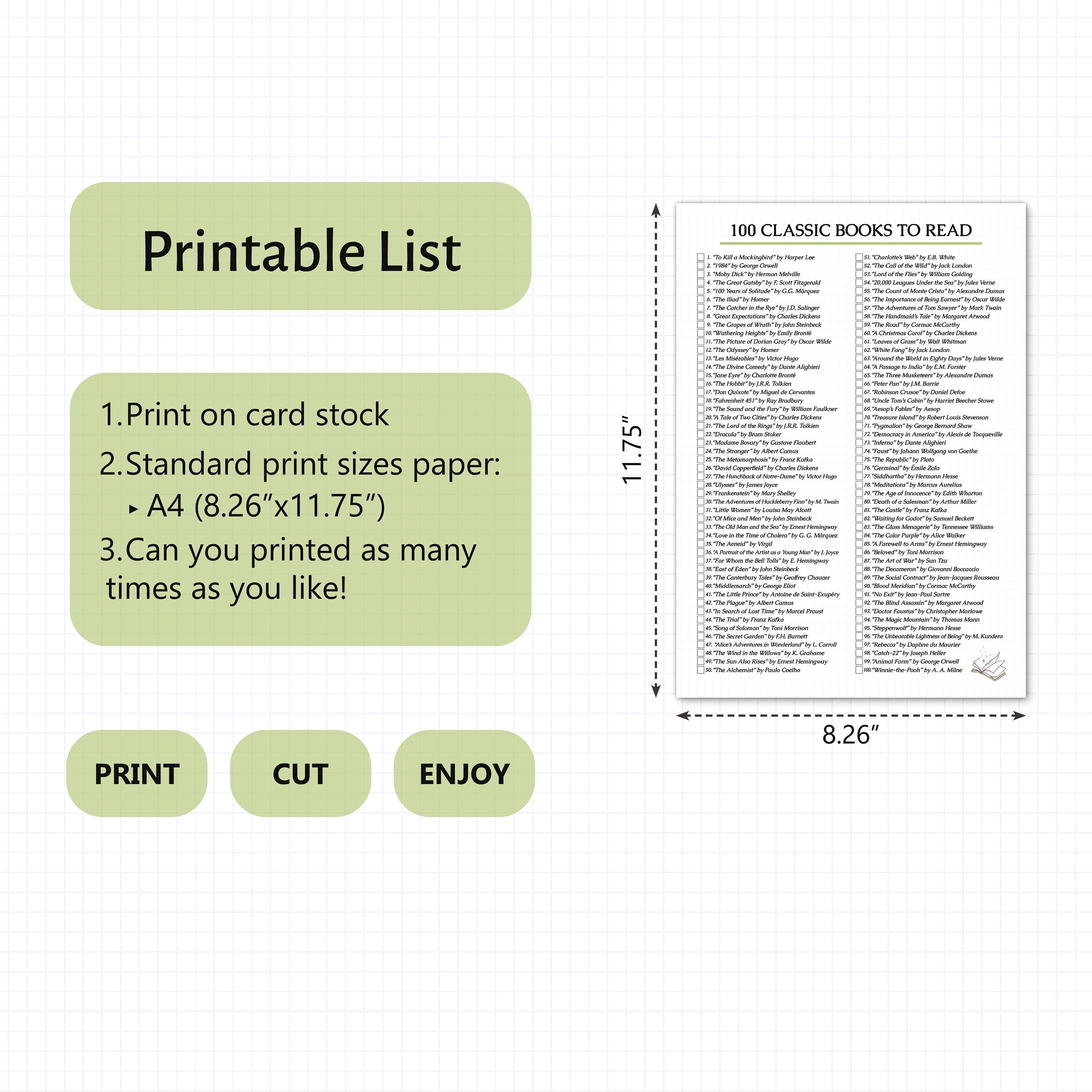 100 Classic Books to Read | Books List | Best Classic Books | Reading ...