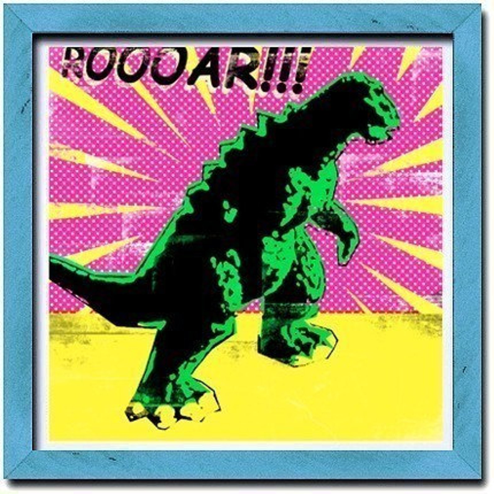 6x6 Godzilla Print Punk Version - Etsy
